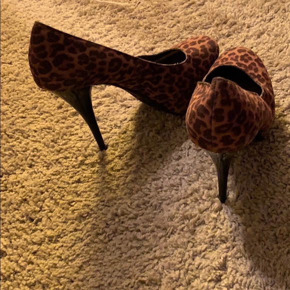 Candie's | Shoes | Leopard Closed Toe Heels | Poshmark